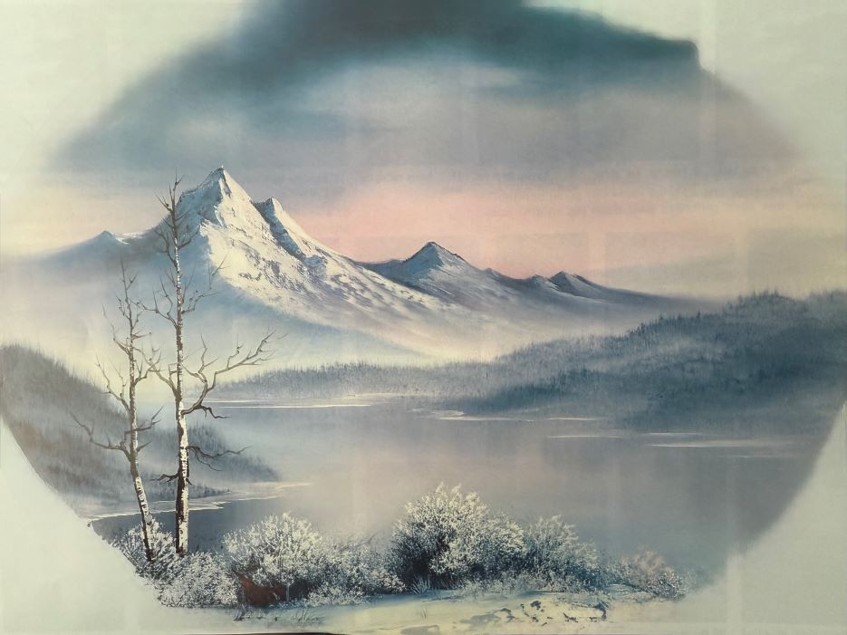 Bob Ross Technique for Oil Painting: Winter Bliss